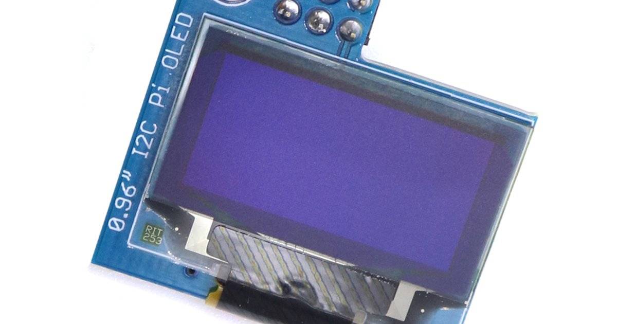 PiOLED - 128x64 0.96inch OLED for Raspberry Pi from IOTMCU on Tindie