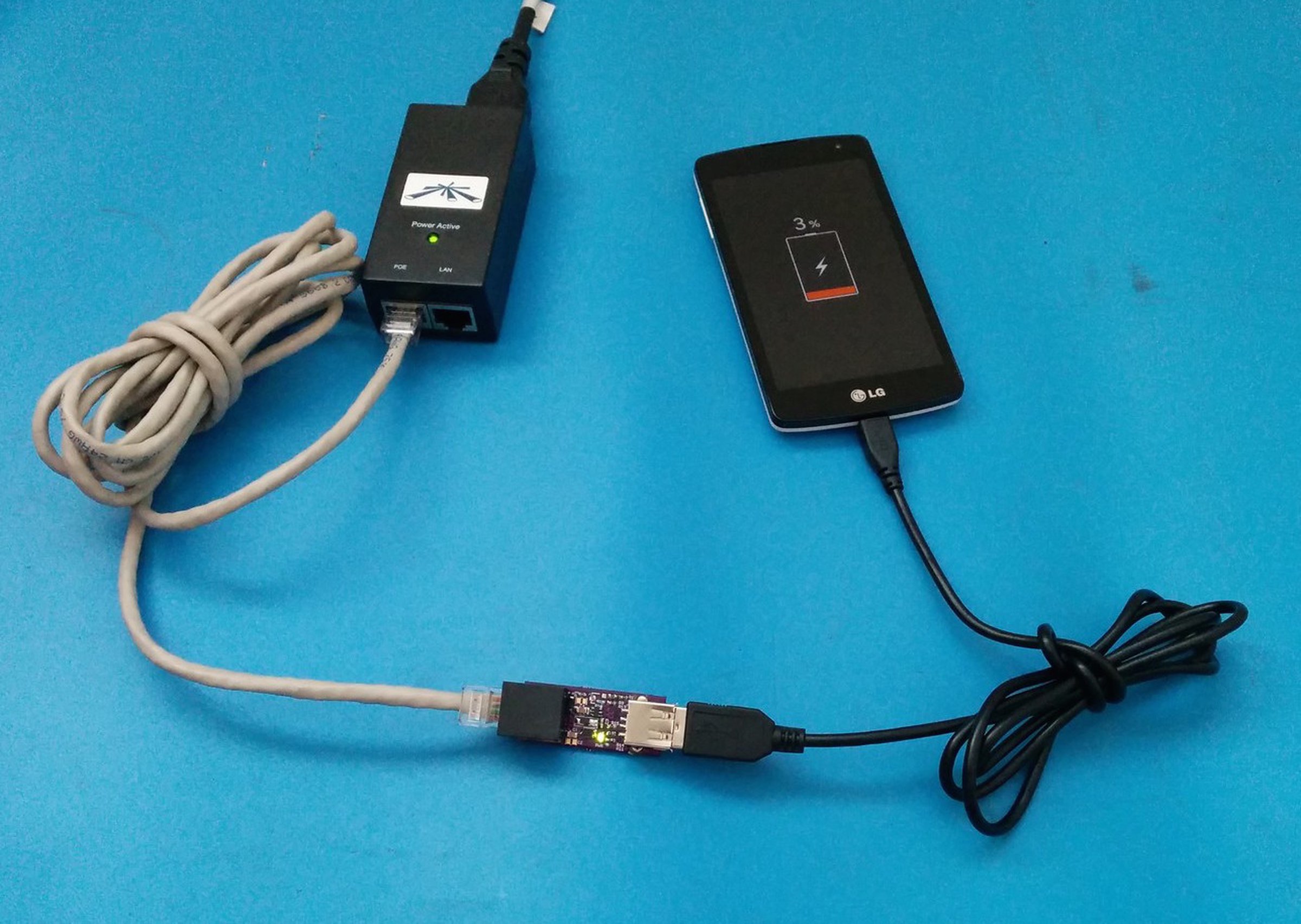High Speed USB Charger - Power Over Ethernet from turbolabs on Tindie