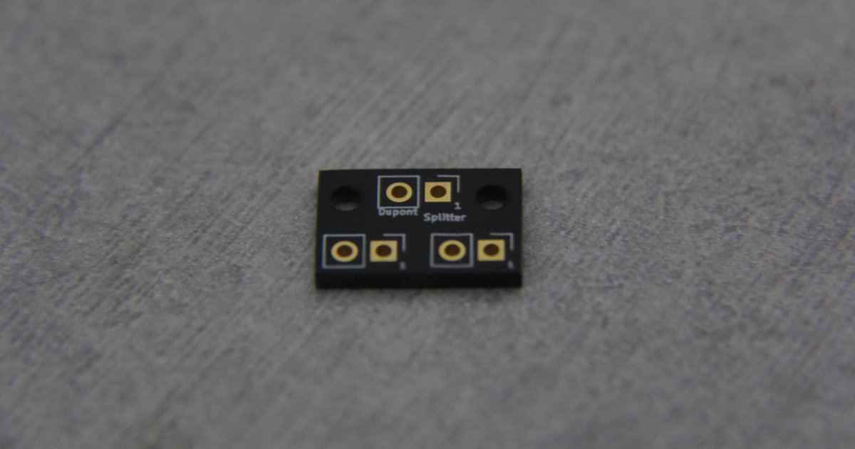 Dupont style wire splitter from ProtoNow! on Tindie