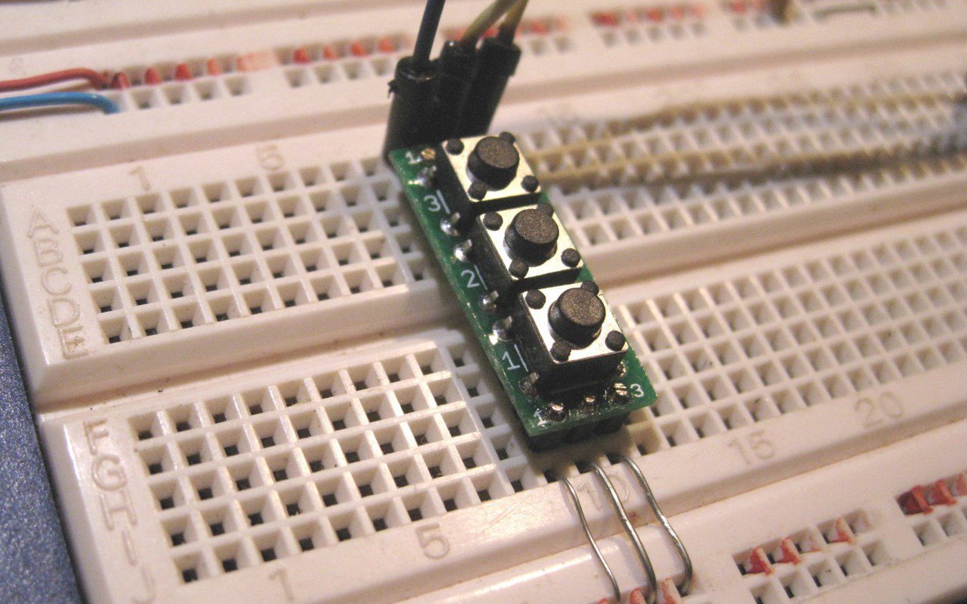 Button3 for Breadboards from SmallRoomLabs on Tindie