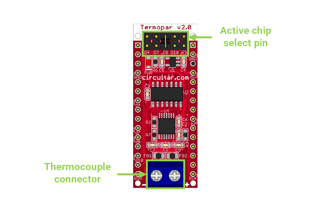 Termopar Nanoshield - MAX31856 Thermocouple Module from EletroShields ...