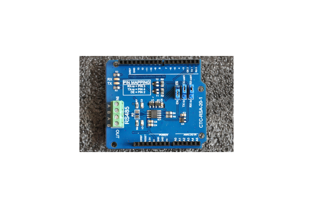 Rs485 Rs422 Shield For Arduino From Conceptinetics On Tindie 